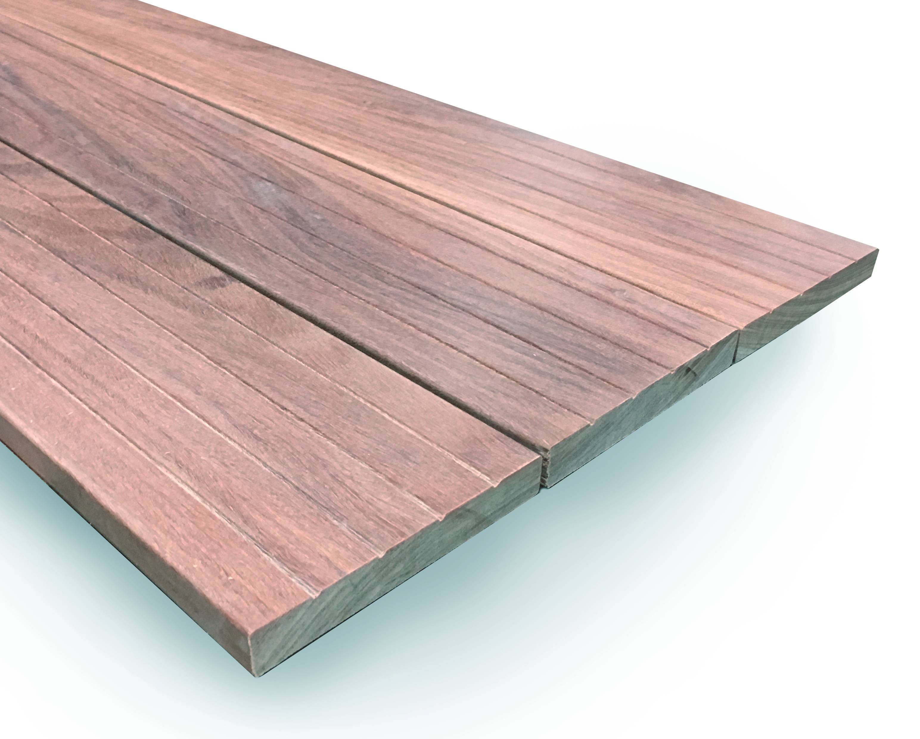 Red Cumaru Grooved Decking Board - TERAWOOD